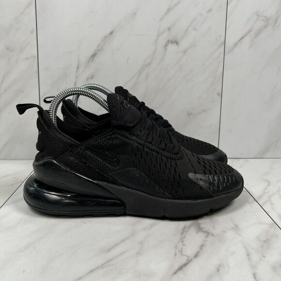 Nike | Shoes | Nike Air Max 27 Womens Size 65 Youth 5y Triple Black ...